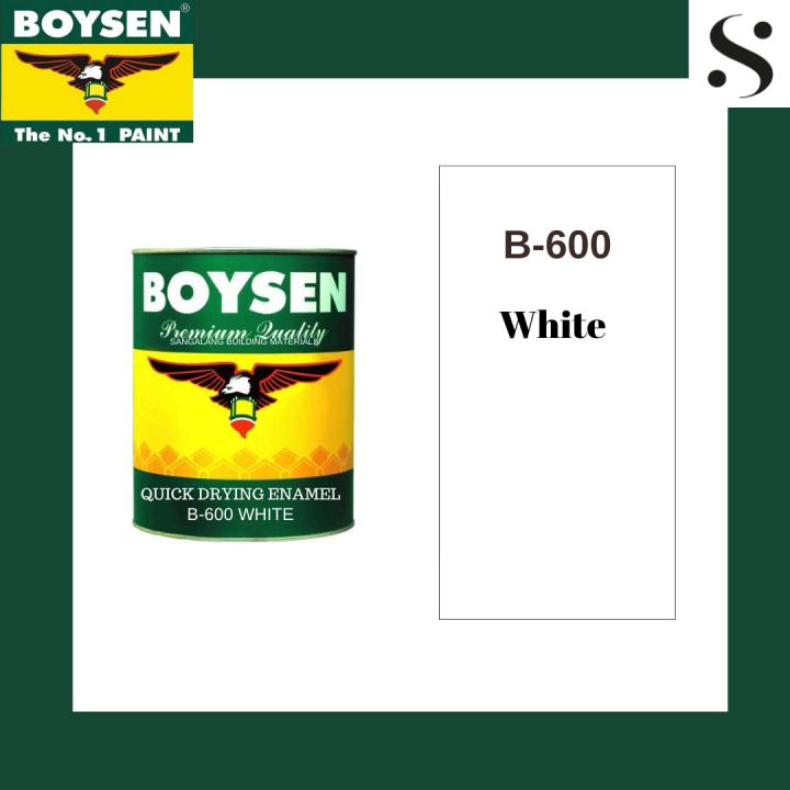 Boysen Quick Dry Enamel White B-600 1L | Lazada PH