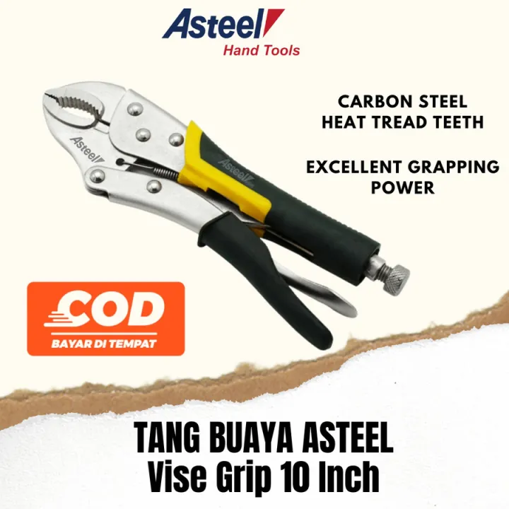Tang buaya bengkok vise grip locking plier curve - Tang jepit 10 inc ...