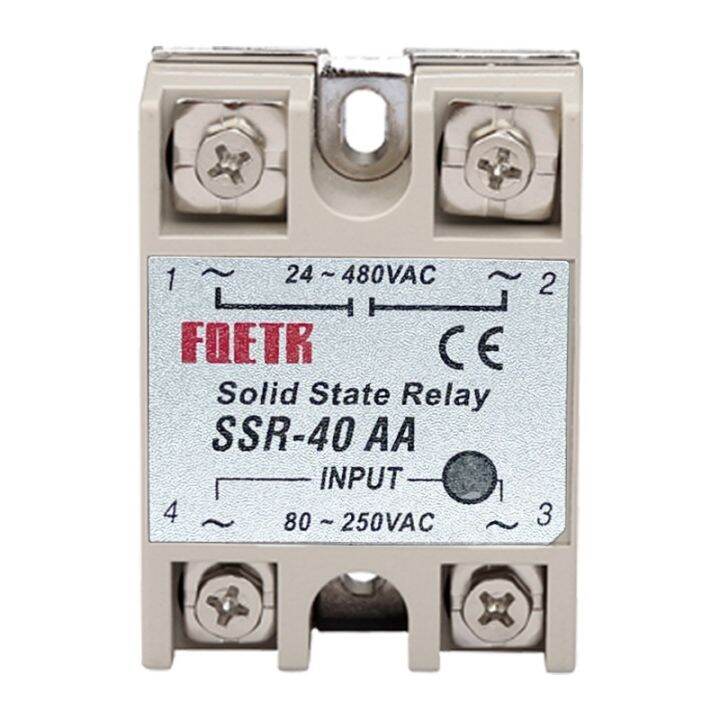 Solid state relay SSR-40 AA โซลิตสเตตรีเลย์ AC-AC พร่อมส่งรับประกัน 7 ...