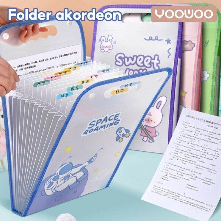 YooWoo File Organizer / penyimpanan berkas / folder portable / tempat ...