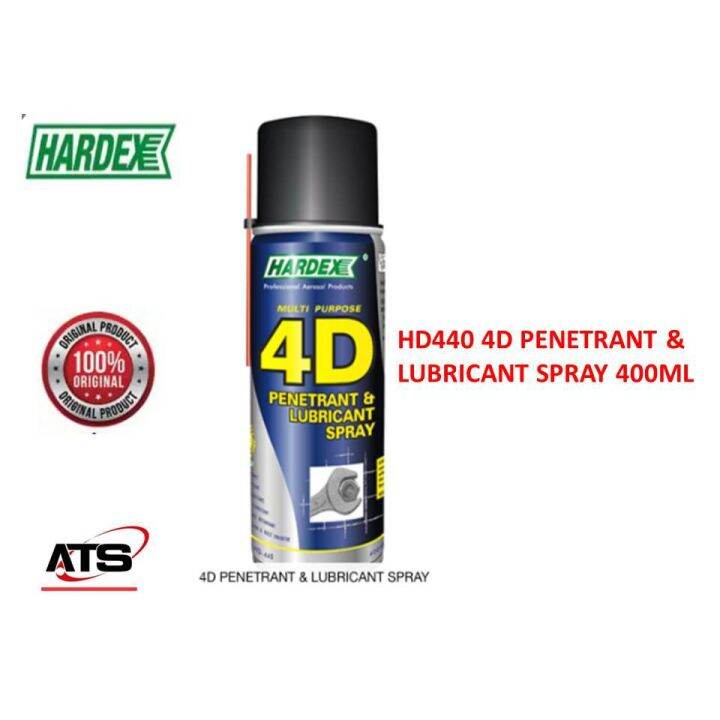 HARDEX HD440 4D PENETRANT & LUBRICANT SPRAY (400ML HD440) ANTI RUST | Lazada