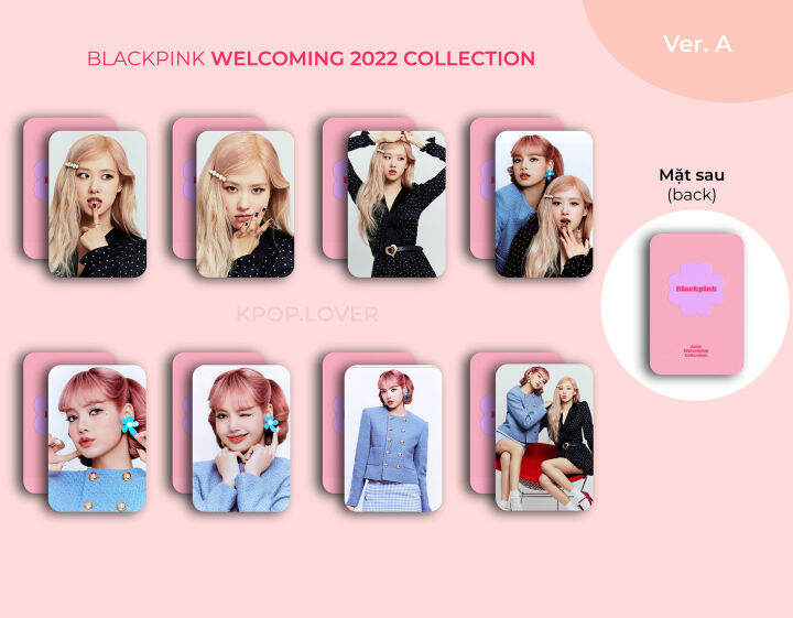 SET 8 CARD Blackpink WELCOMING COLLECTION 2022 | Lazada.vn