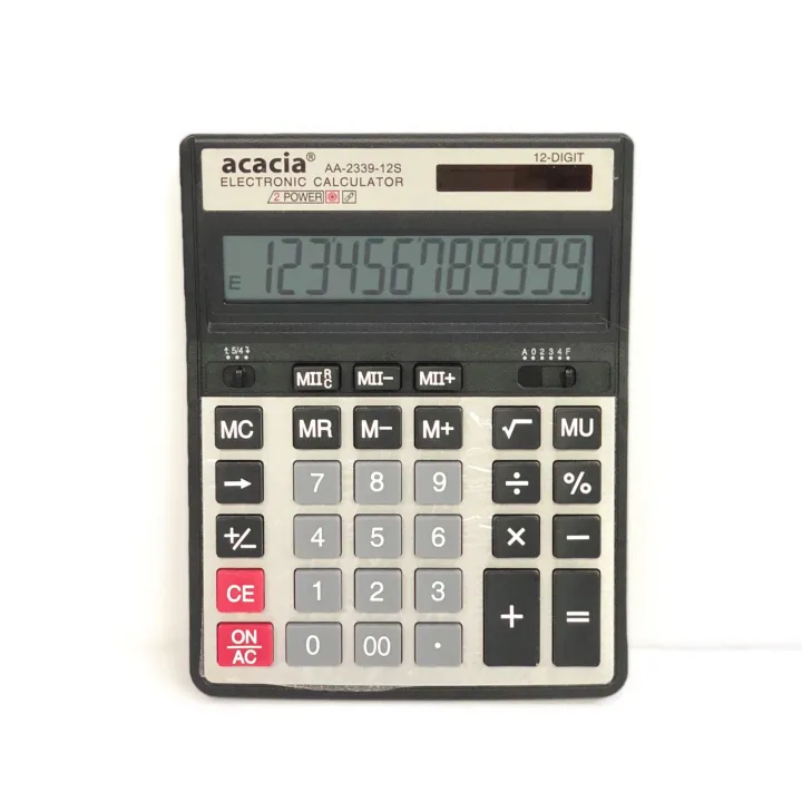 12 DIGITS SOLAR ELECTRONIC CALCULATOR AA-2339-12S | Lazada PH
