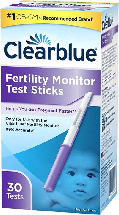 Clearblue Full Fertility Window Monitor Test Sticks, 30 Tests PACKAGING ...