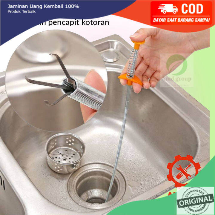 Kawat Pembersih Saluran Air Pipa Wastafel / Kawat Penjepit Kotoran Pipa Pembuangan Air Anti ...