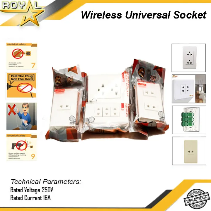 Tiger Head wireless Universal Socket (2,3,4 holes) | Lazada PH