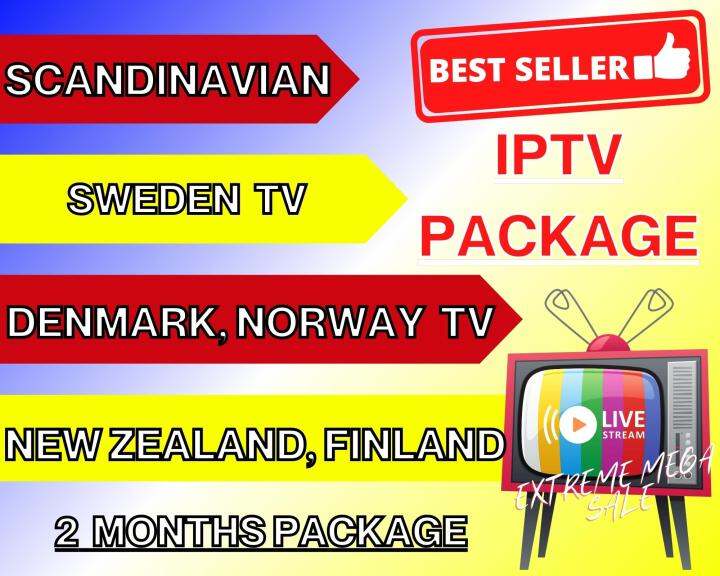 IPTV Package 2 เดือน, รับชมทีวีออนไลน์ SWEDEN, NORWAY, NEW ZEALAND, DENMARK,FINLAND, ภาพยนตร์ ...