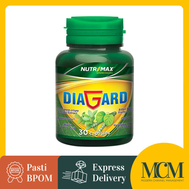 Nutrimax Diagard - 30 Kapsul - Mengontrol Kadar Gula Darah | Lazada ...
