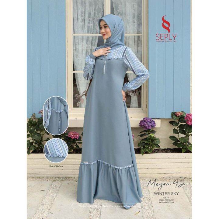 Seply Gamis Casual / Meyra-92 / Fashion Muslim | Lazada Indonesia
