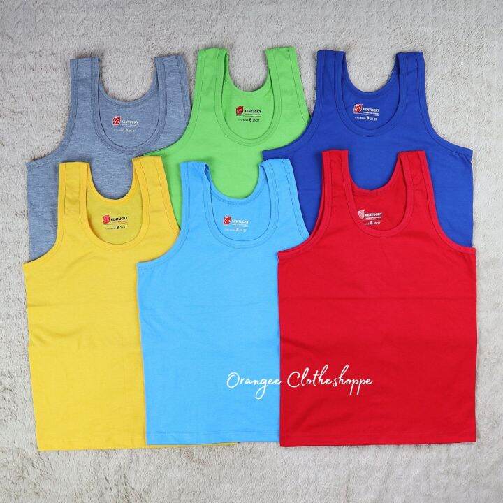 3pcs Kentucky Colored Sando For Kids boy 2 to 14 Years Old | Lazada PH