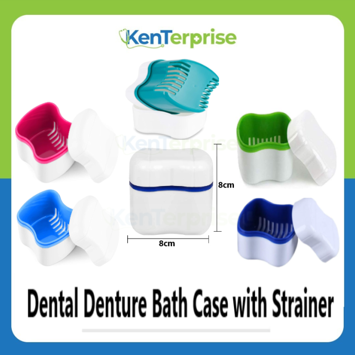 Dental Denture Bath Case / Denture Box / Denture Container with ...