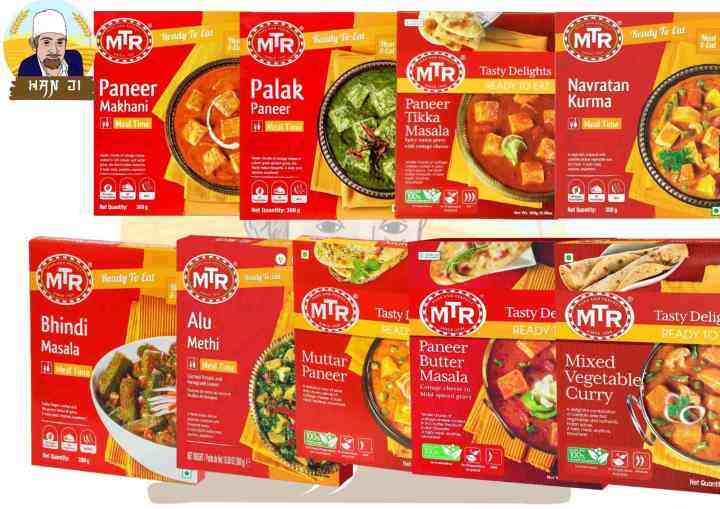 MTR อาหารอินเดียพร้อมทาน Navratan Kurma Alu Methi Paneer Butter Masala ...