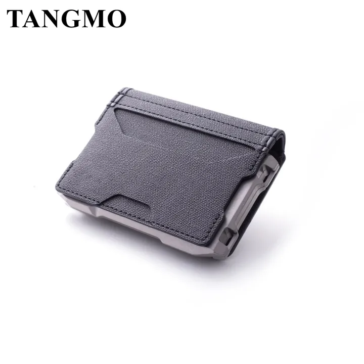 TANGMO 2021 Men Wallet Bifold Aluminium Metal Rfid Credit Card Holder ...