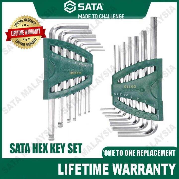 SATA Hex Key Set Ball Point Hex Key Set Arm Key Set Long/Extra Long ...