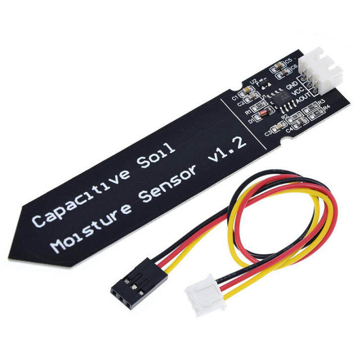 Capacitive soil moisture sensor Corrosion Resistant wide voltage wire ...