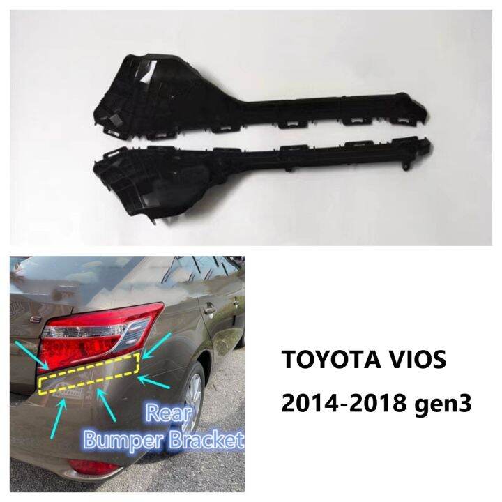 a pair（left and right）TOYOTA VIOS gen3 2014 2015 2016 2017 2018 Rear ...