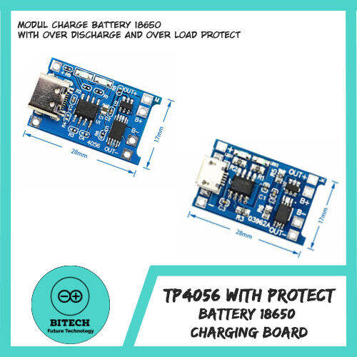 Modul TP4056 Micro USB Charger 18650 Baterai Lithium 5V 1A | Lazada ...