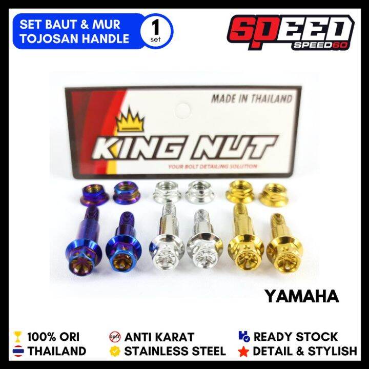 Set Baut dan Mur Tojosan Handle Yamaha Mio Fino Nouvo Aerox Probolt ...