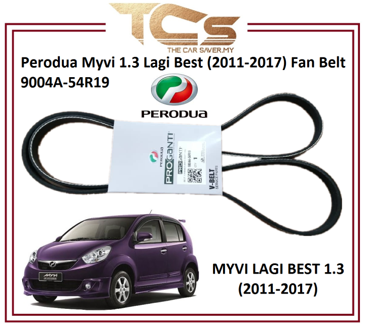 Perodua Myvi 1.3 Lagi Best (2011-2017) Fan Belt 9004A-54R19 (100% ...