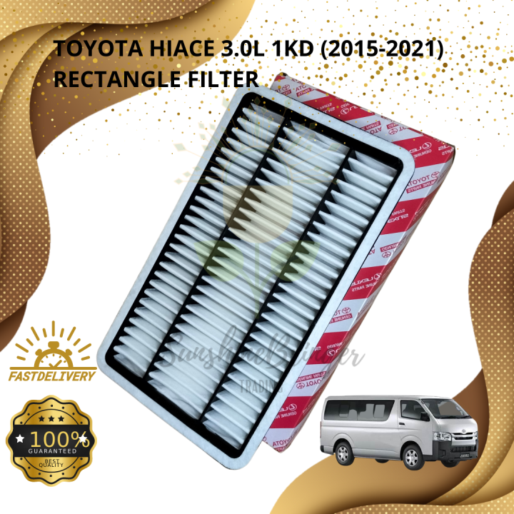 Air Filter for Toyota Hiace 3.0L 1KD (2015-2021) - Rectangle Filter ...