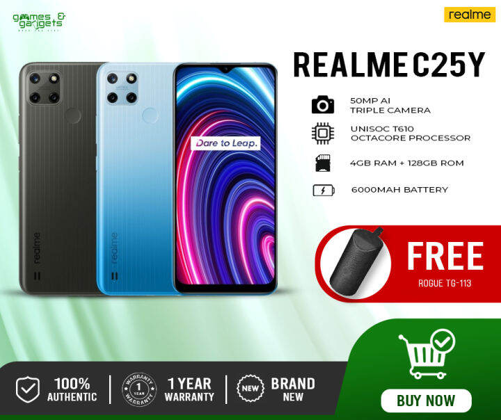 Realme C25Y 4GB RAM - 128GB ROM(With Freebies) | Lazada PH