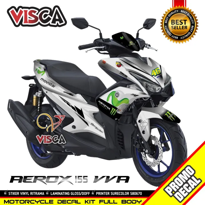 Decal AEROX 155 OLD Full Body Stiker AEROX 155 OLD Full Body Striping ...