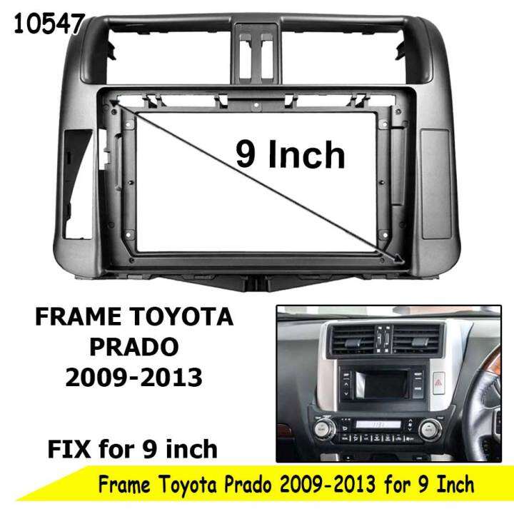 Panel Head Unit Toyota Prado 2009-2013 9 Inch Frame Bingkai Android ...