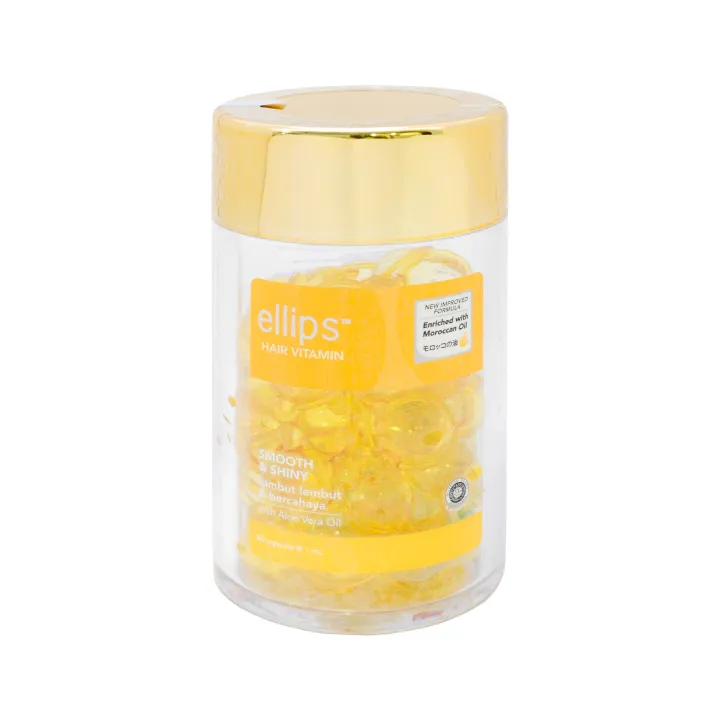 Ellips hair vitamin oil Yellow-smooth & shiny 50 Capsules*1ml | Lazada