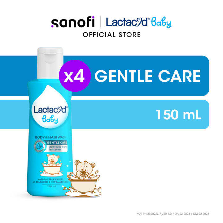Lactacyd Baby Gentle Care - 2in1 Body Wash and Hair Shampoo 150mL ...