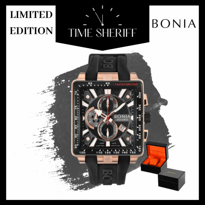 BONIA TESORO MEN CHRONOGRAPH BONIA LIMITED EDITION BNB10675-1032LE | Lazada