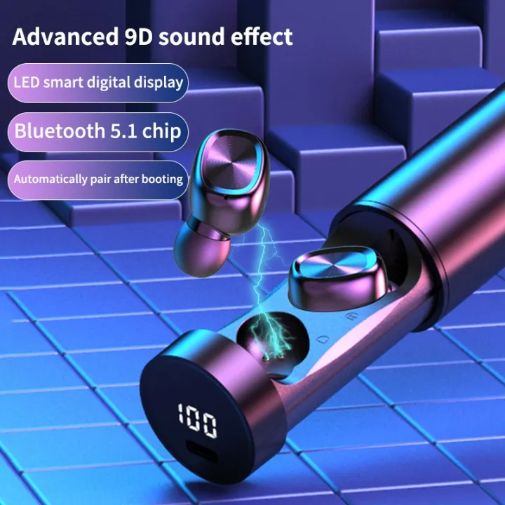 ผา241C TWS ชุดหูฟังควบคุมแบบสัมผัสบลูทูธ V5.1หูฟังไร้สายหูฟังลดเสียงรบ ...