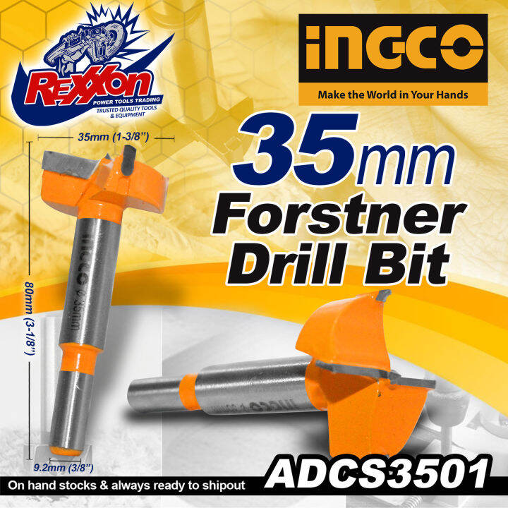 INGCO 35mm Forstner Drill Bit ADCS3501 Rexxon Power Tools Trading ...