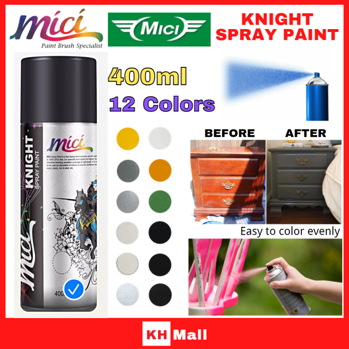 MICI KNIGHT SPRAY PAINT CAT SPRAY MICI (MULTI COLOR) 400ML //CAT SPRAY ...