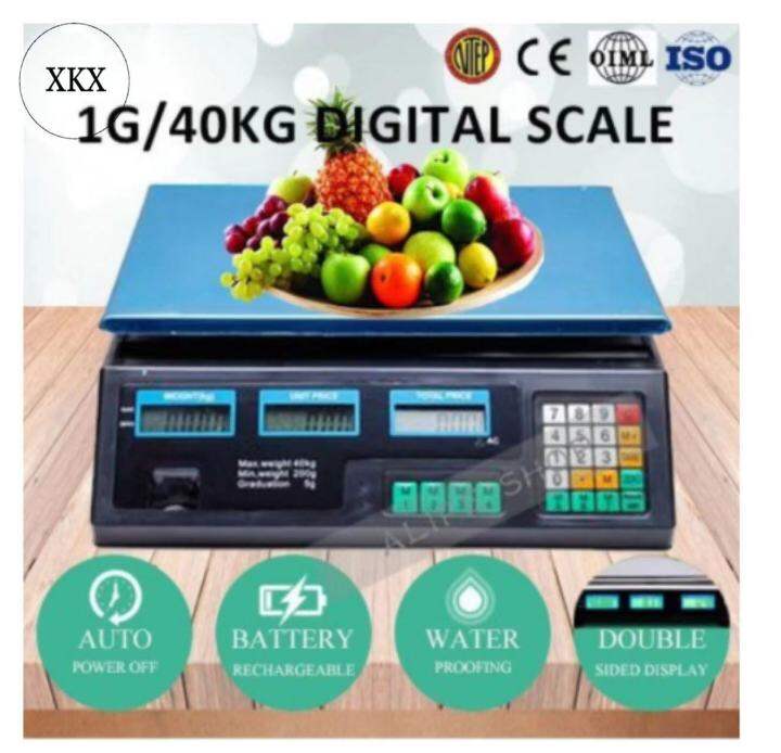 Rechargeable Digital Price Computing Scale 1kg To 40kg Lazada Ph