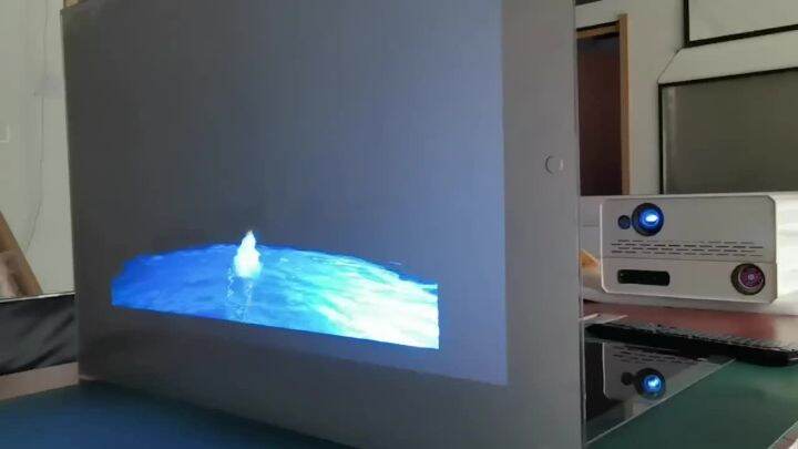 Advertising Adhensive Gray Rear Projection Film 3D Film Foil for Window ...