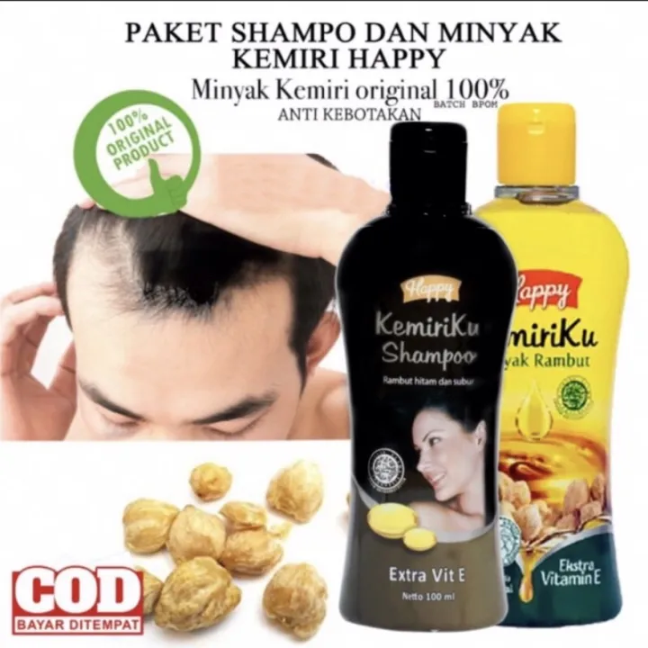 PAKET HAPPY KEMIRIKU SHAMPOO PENGHILANG UBAN 100% ORIGINAL | Lazada ...
