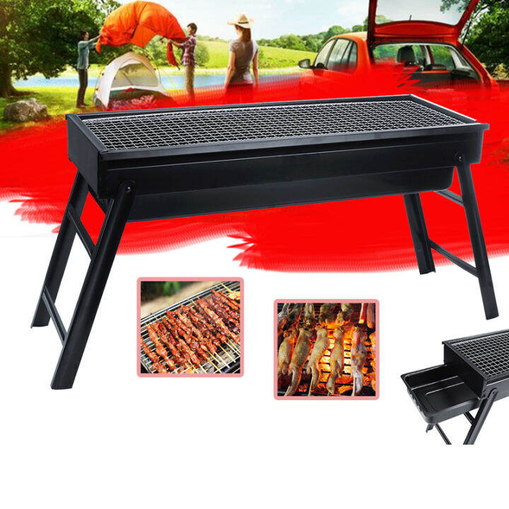 Original stainless steel portable folding charcoal bbq grill for ...