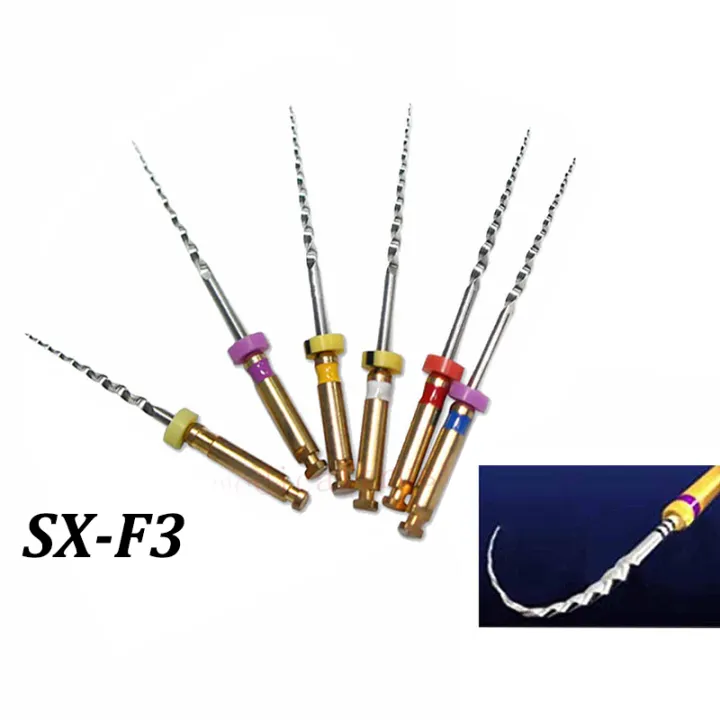 6pcs/pack Dental Universal Endodontic Rotary NITI Files Assorted SX-F3 ...