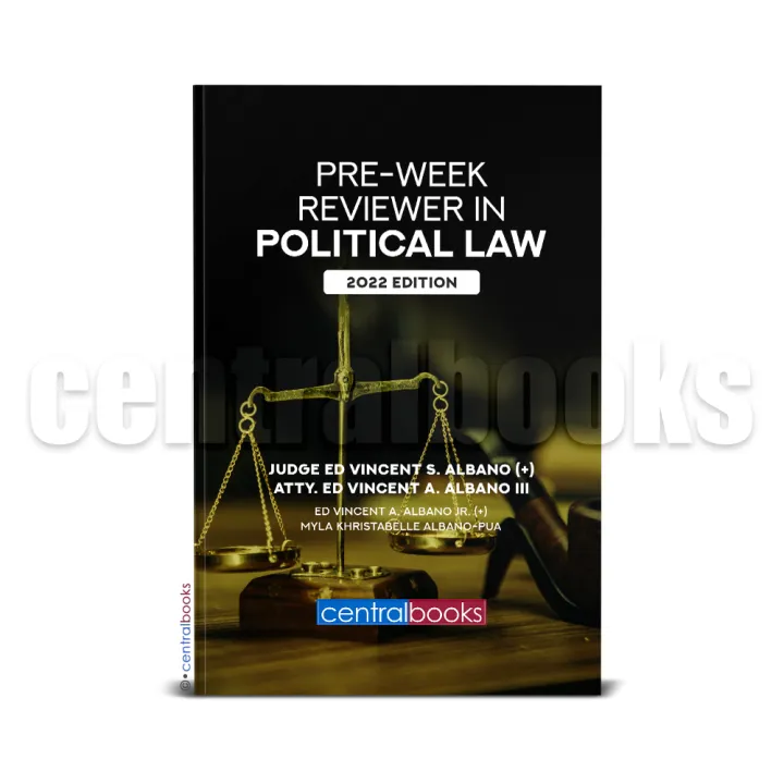 Pre-Week Reviewer in Political Law (2022) [Softcover] by Atty. Ed ...