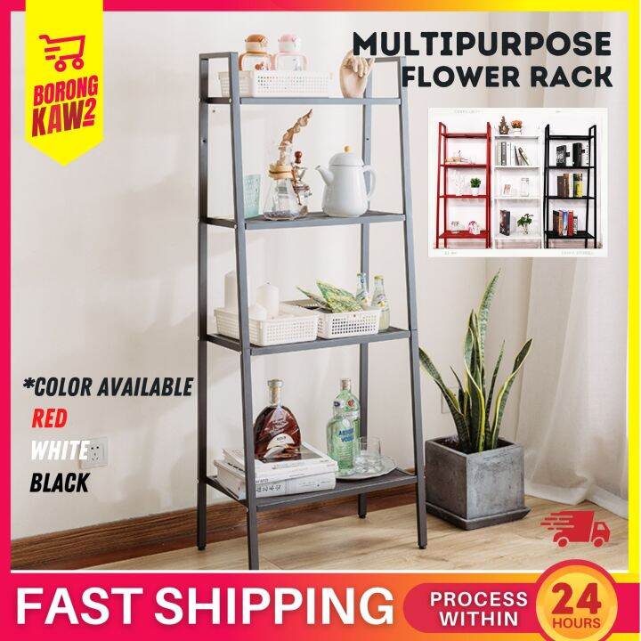 3 Tier / 4 Tier Multipurpose Shelf Shelves Display Rack Rak Besi Home ...