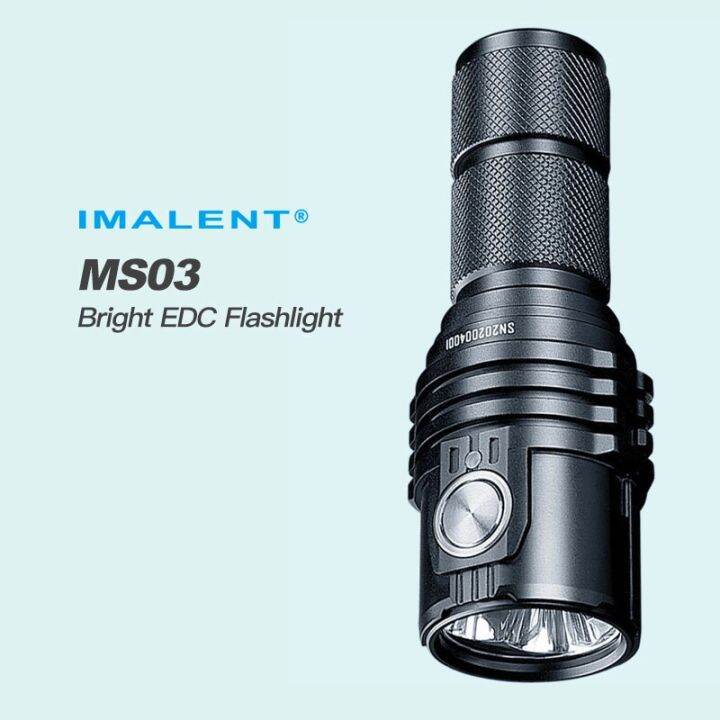 Imalent MS03 Tri-Light Source EDC Rechargeable LED Flashlight With ...
