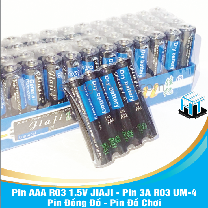 Vỉ 4 viên Pin AAA R03 1.5V JIAJI - Pin 3A R03 UM-4 - Pin Đồng Đồ - Pin Đồ Chơi | Lazada.vn