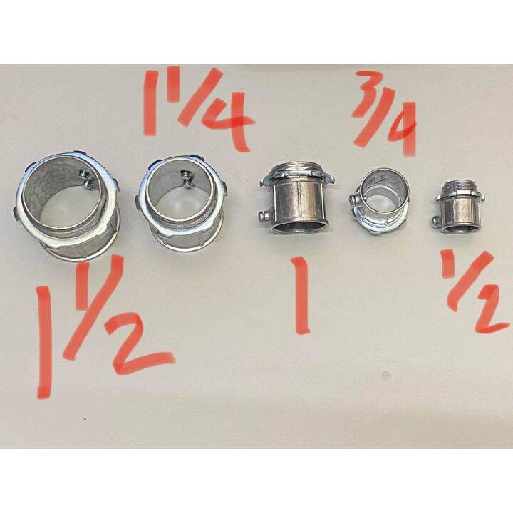 EMT coupling connector 1-1/2 1-1/4 strraight eletroline rsc adapter ...