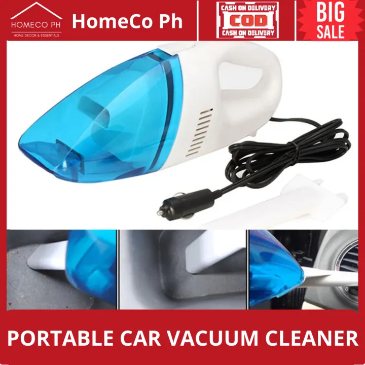 HOMECO PH Portable Car Vacuum Cleaner Light Blue | Mini Vacuum Cleaner ...