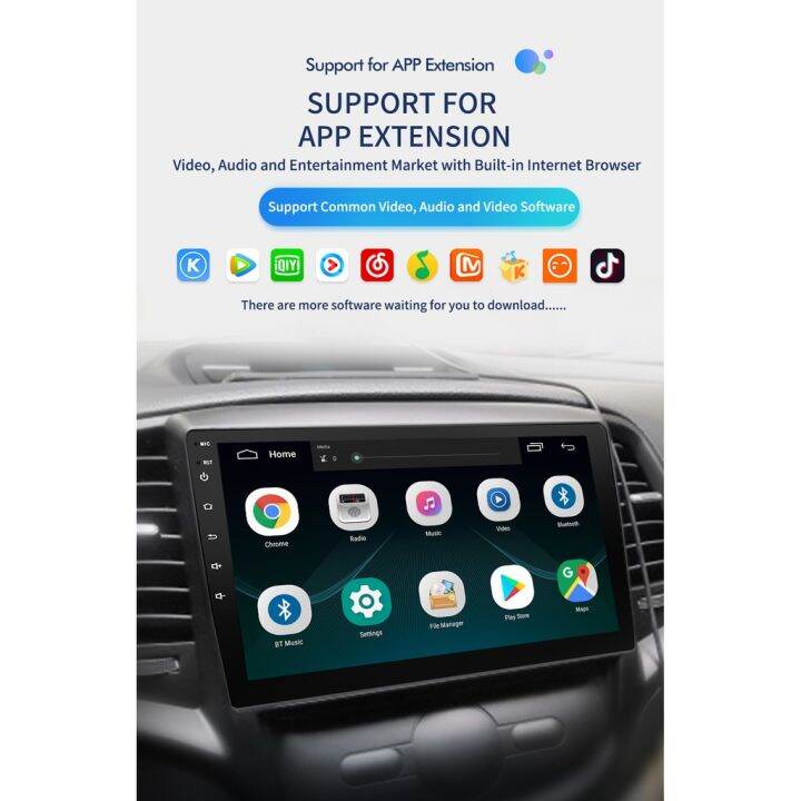 Car 10.1 Inch Android Player Car GPS Navigation 1 + 16GB Bluetooth Full ...