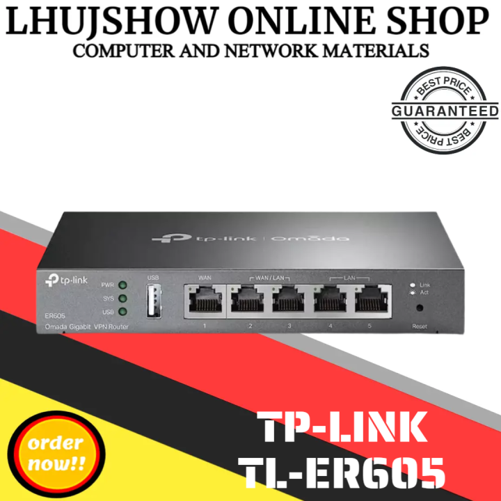 TP-LINK TL-R605 SafeStream Gigabit Multi-WAN VPN Router | Lazada PH