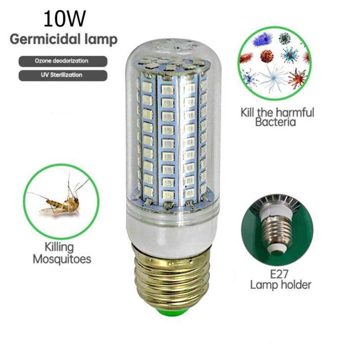 E27 10W LED UV Germicidal Lamp UVC Disinfection Sterilizer Light Corn ...