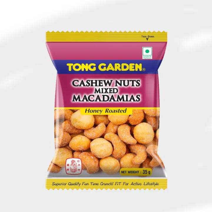 Tong Garden Cashew Nuts Mixed Macadamias Honey Roasted 35G | Lazada