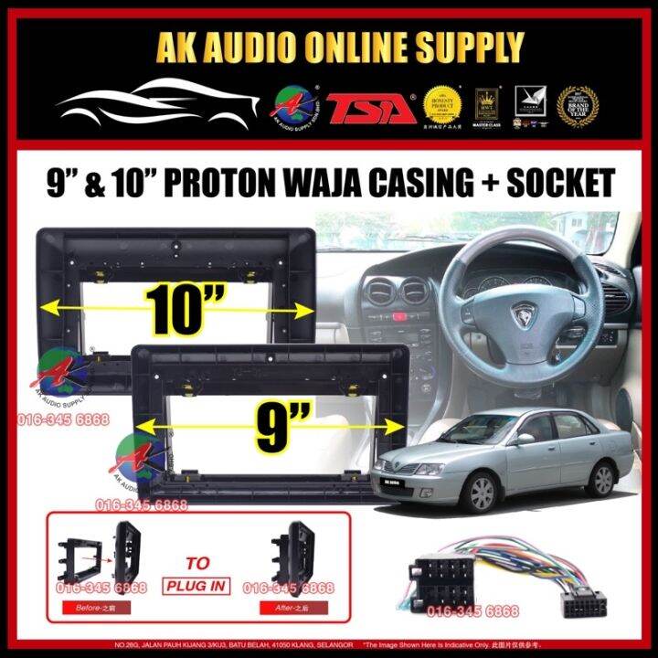 Proton Waja Android Player 9" / 10" Inch Casing + Socket | Lazada