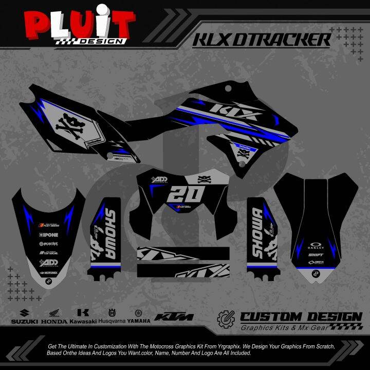 Sticker Decal Dtracker 150 New Full Body - Stiker Dekal Motor Kawasaki ...